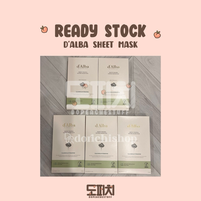 D'alba White Truffle Double Mask Pack Sheet Jaemin Haechan Mask ...