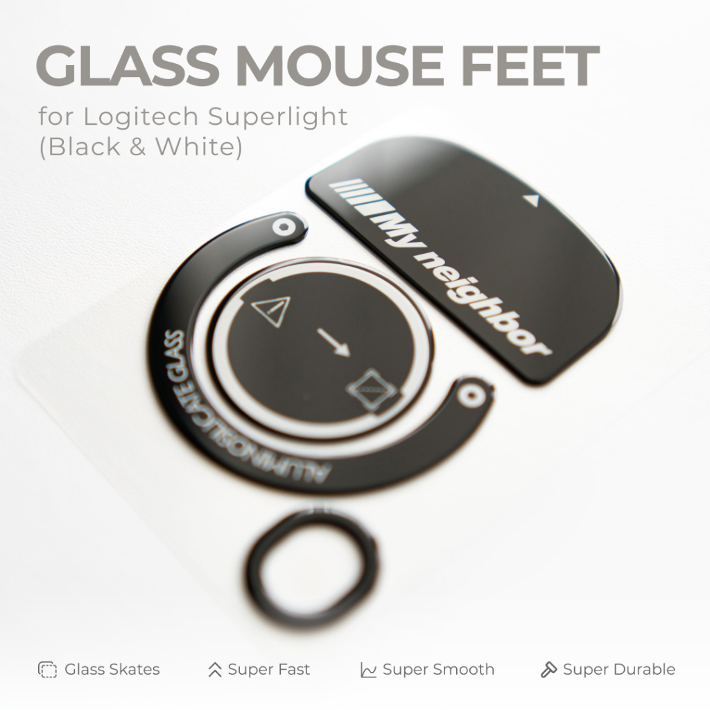 Mynk Glass Mouse Feet Superglide for Logitech G Pro X Superlight ...