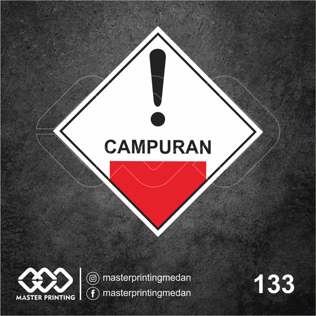133- Mixed Sticker, B3 Waste Symbol, Vinyl Sticker, Premium, Waterproof ...