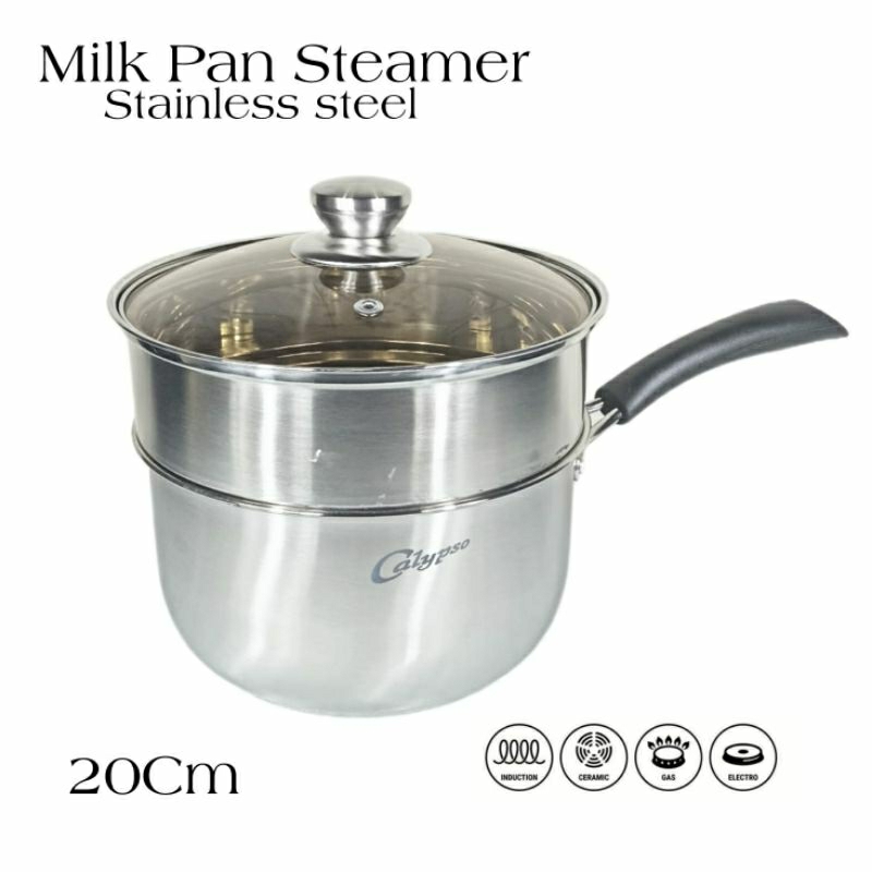 A1 Dandang steamer 20Cm Small steamer Pan Stacking 2 Thick Stainless ...