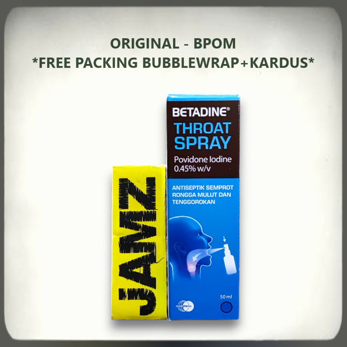 Betadine Throat Spray Medication For Sore Throat - Thrush - Bad Breath ...