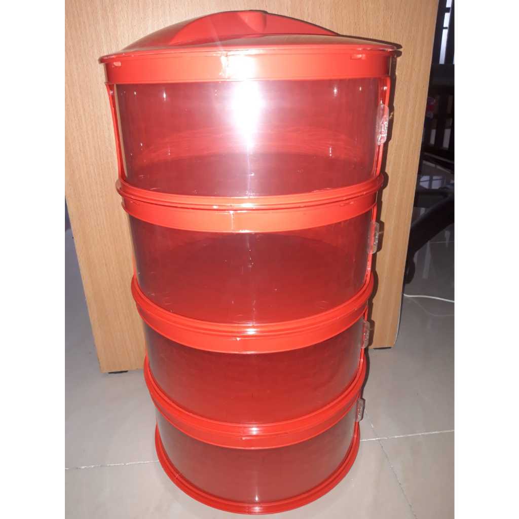 !!Ready!!4 Layer Serving Cover, Food & Vegetable Storage 4 Layer Side ...