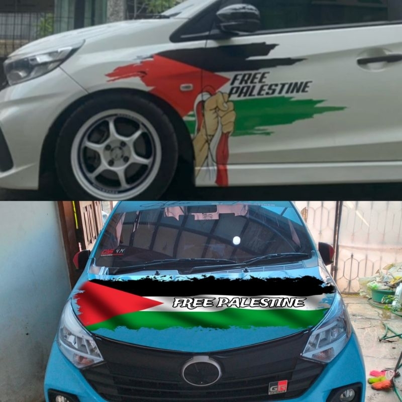 Free PALESTINE FLAG CAR DOOR STICKER FREE PALESTINE CAR HOOD STICKER ...