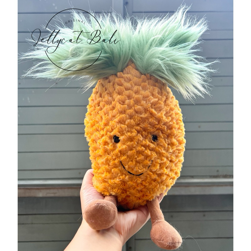Jellycat Amuseable Pineapple Medium New Original Fruits Tropical Pineapple Balinese doll ...