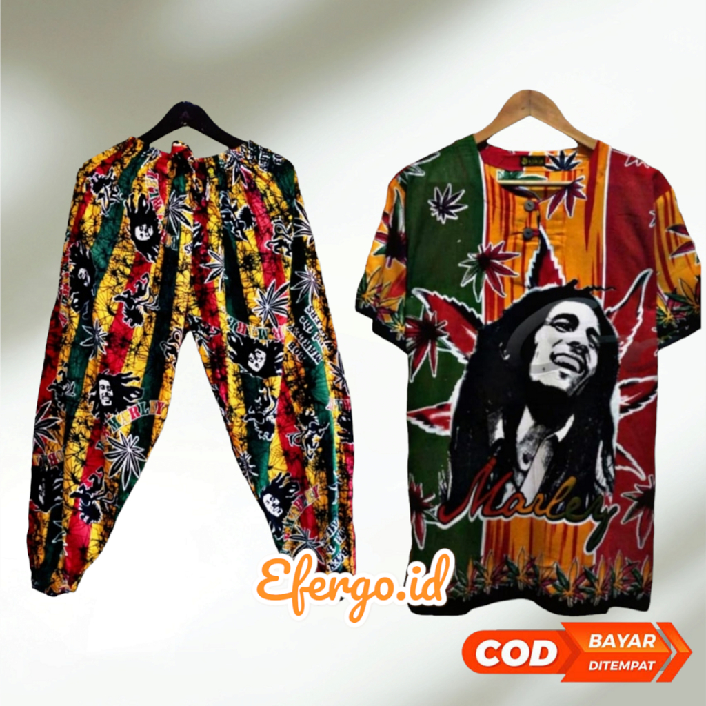 Latest Bob Marley Men's and Women's Shirt and Pants Set (Unisex ...