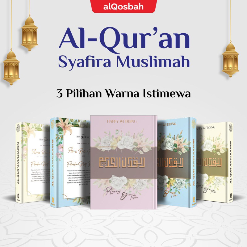 Alquran Custom Wedding Dowry Name Syafira Medium Size A5 | Shopee Malaysia