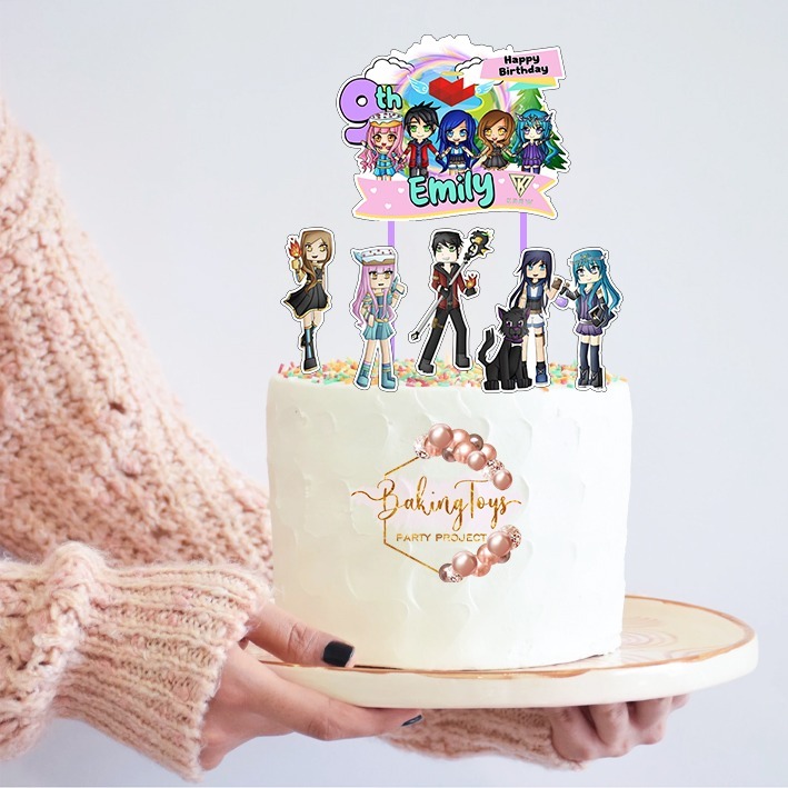 Funneh and The Krew - Birthday Cake Topper / Birthday Cake Decoration ...