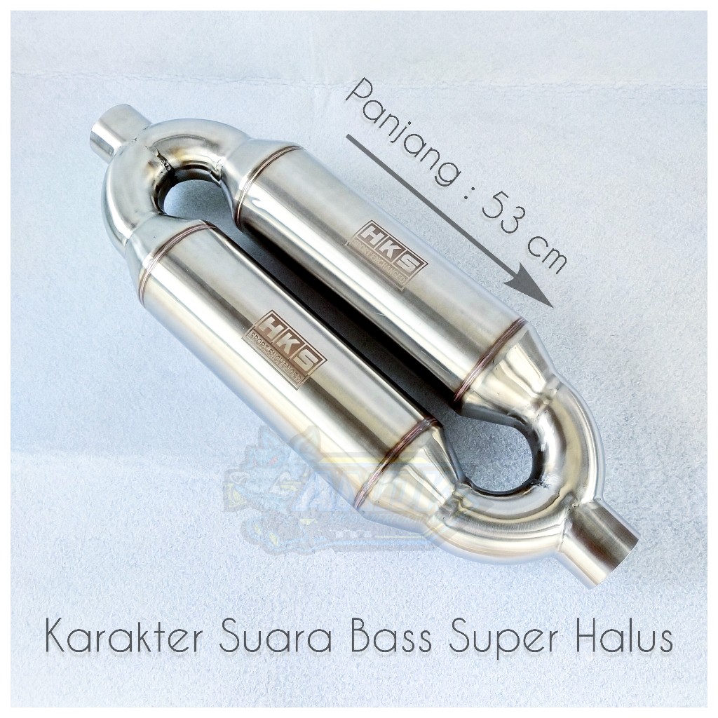 HKS CAR RESONATOR FULL STAINLESS BRANCH COOL BASS SOUND | Shopee Malaysia