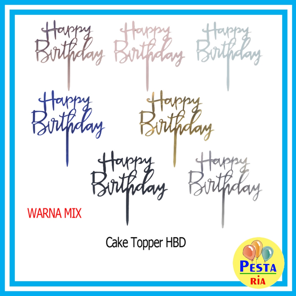 ! (1Pcs) Latin HBD cake topper, acrylic cake topper, acrylic topper ...