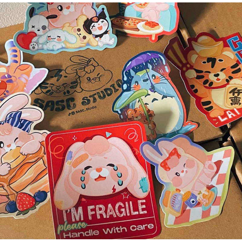 Diecut sticker vol.1 | Bubu and TITTO | With totoro, sanrio, and food ...