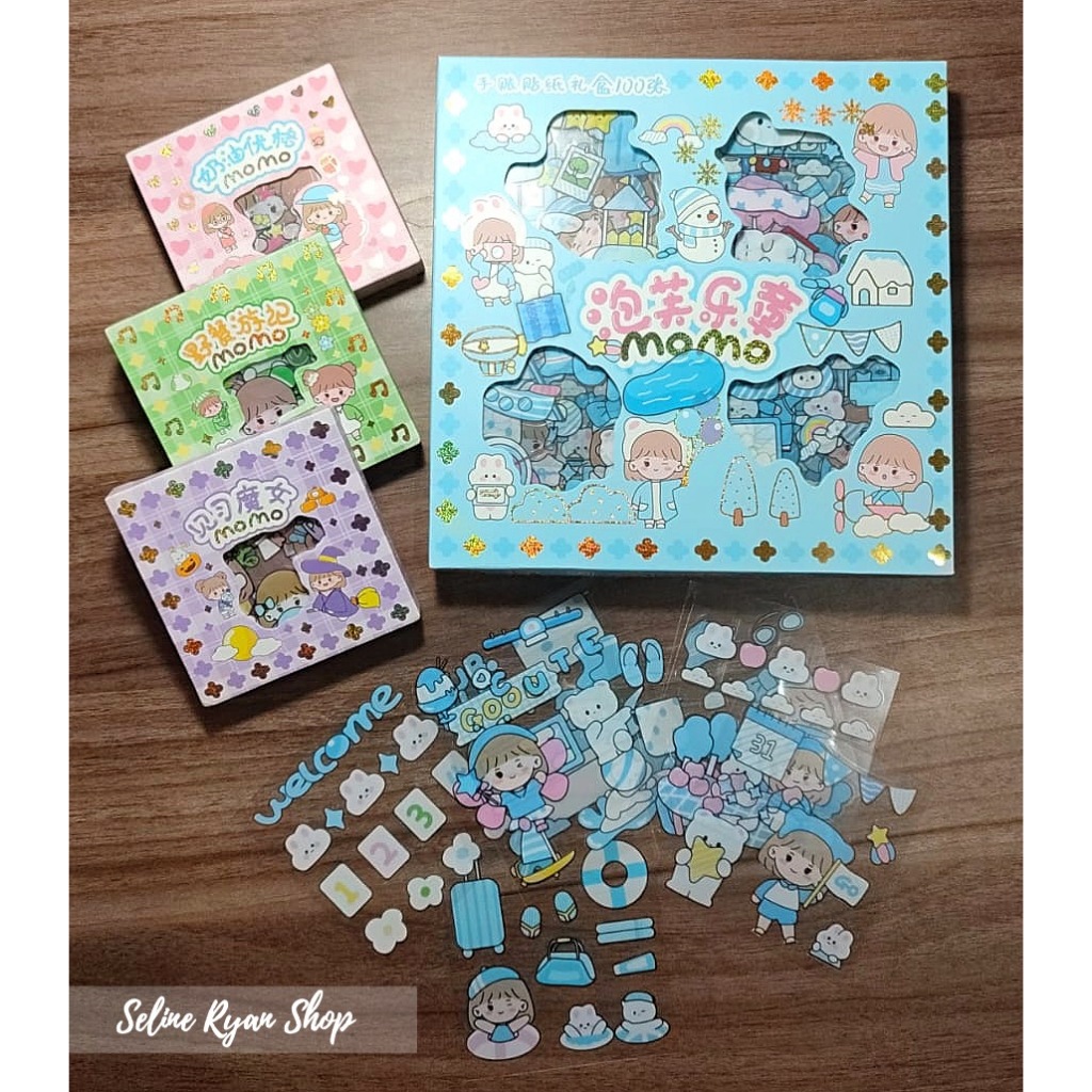 1 SHEET Waterproof Momo Sticker / Cute Korean Sticker | Shopee Malaysia