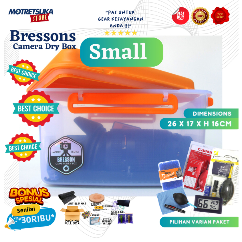 Dry Box Small Bressons | Free Bonus Silica Gel and Slip Mat | Dry Box ...