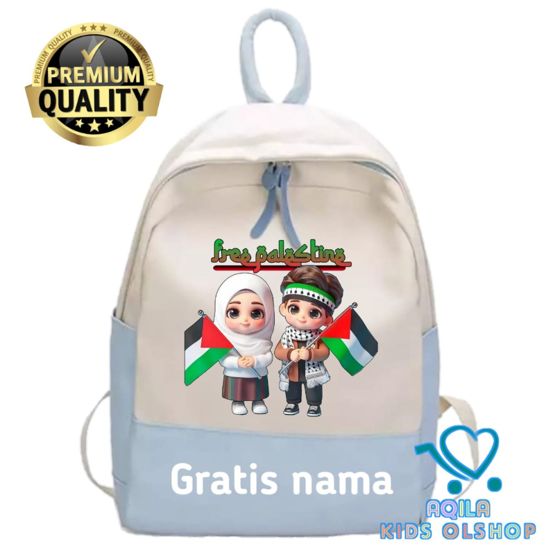Free palestine motif school backpack for children, viral children's bag ...