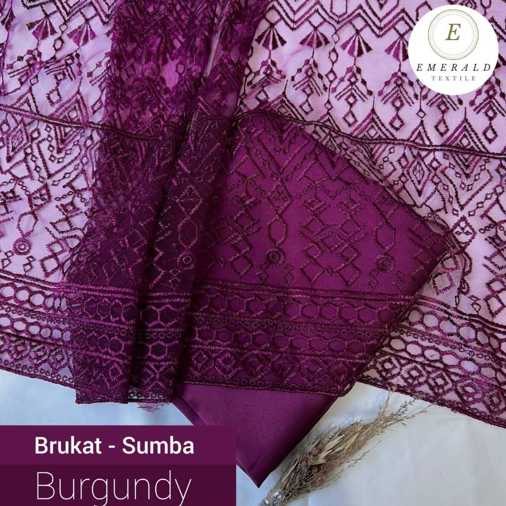 Half A METER OF Premium French Tile Brukat Fabric with Sumba Motif ...