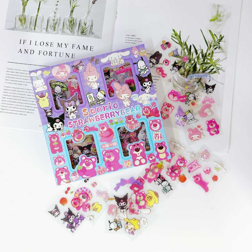 Sanrio STICKER BOX CHARACTER CARTOON STICKER 2D BOX Contains 100 Sheets ...