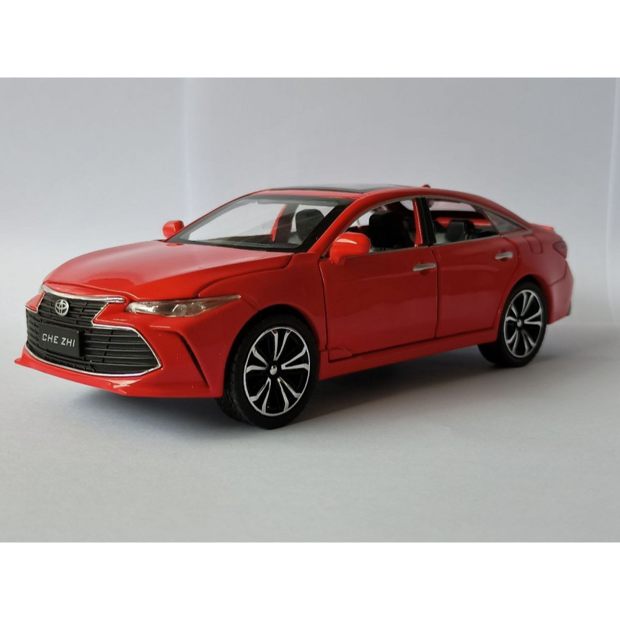 MERAH Diecast Car Toyota Avalon red miniature Che Zhi car 1:24 scale ...