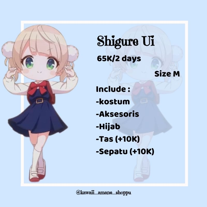 Shigure ui Rental Cosplay Hijab (Karawang Around) | Shopee Malaysia