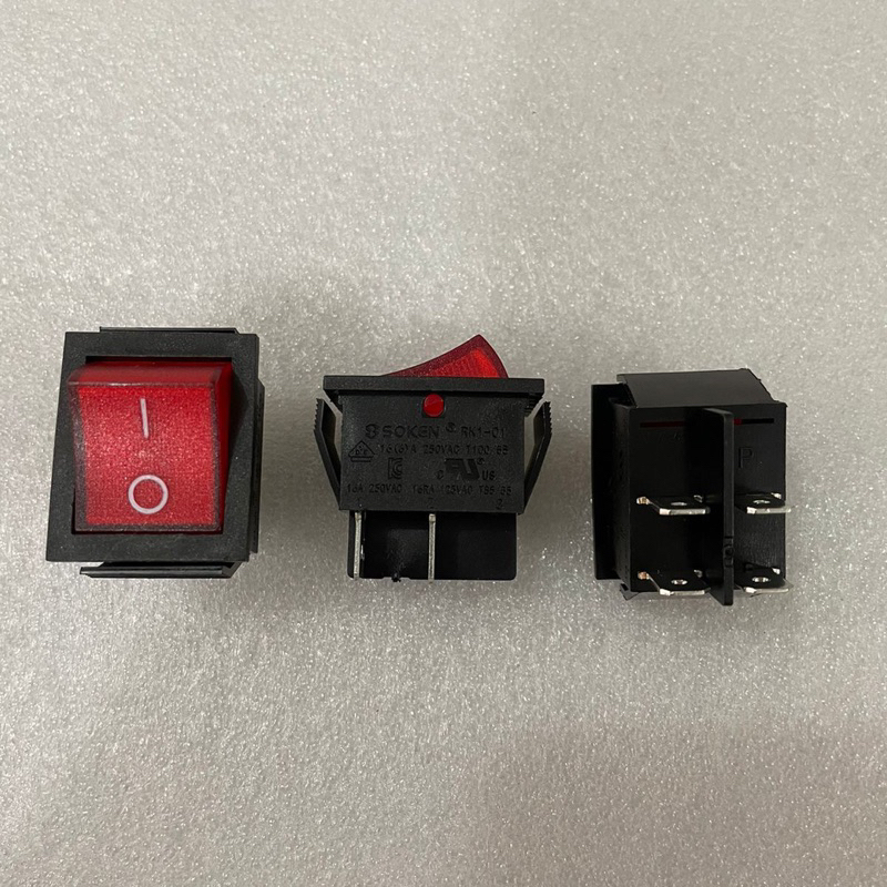 Soken 16A LIGHT LARGE Rocker switch 4 pin / 4 foot SOKEN | Shopee Malaysia
