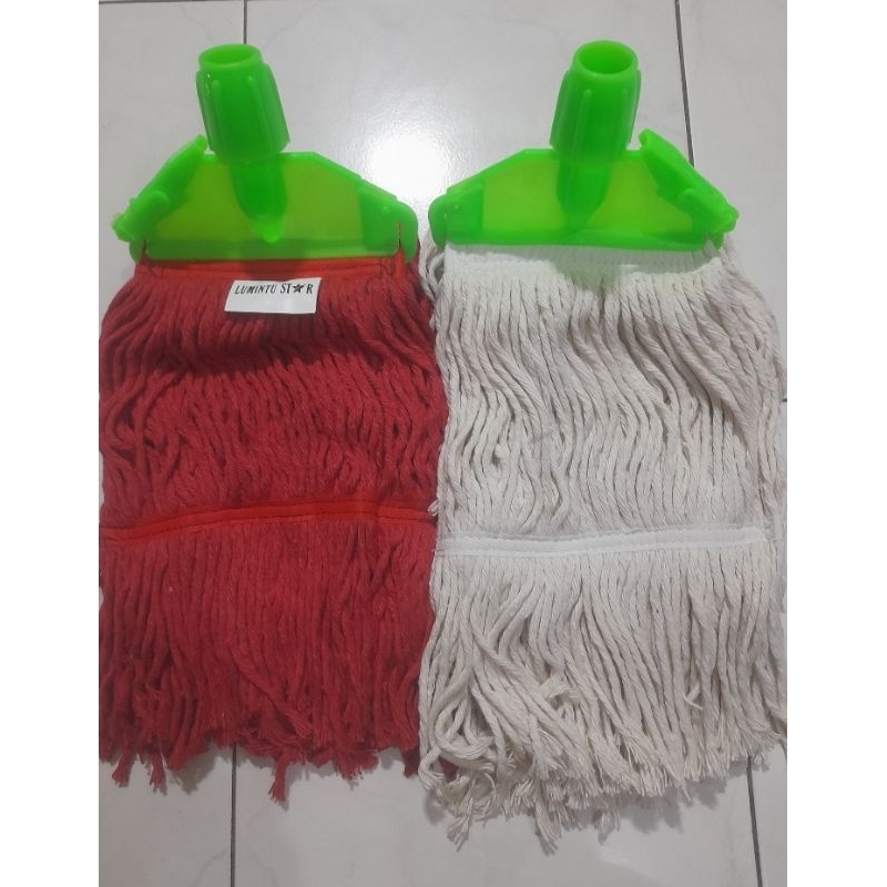Premium thick cloth mop with refill + clamp | Shopee Malaysia