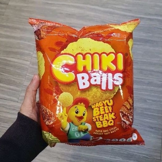 Chiki Balls snack WAGYU BEEF Steak BBQ flavored snacks 55gr | Shopee ...