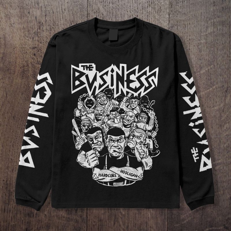THE BUSINESS LONG-SLEEVED PUNK BAND T-SHIRT | Shopee Malaysia