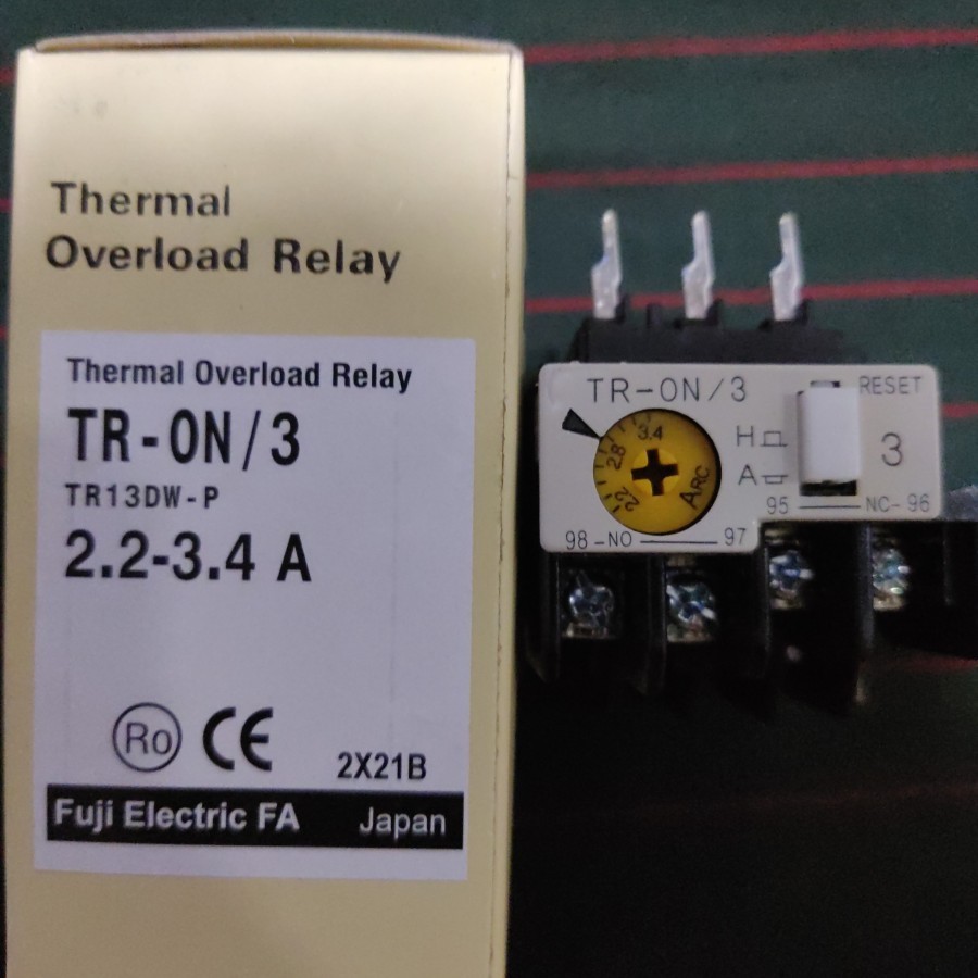 Thermal Overload Relay TR-ON/3 Fuji Electric TR-0N/3 TR-0N TR-ON TOR | Shopee Malaysia