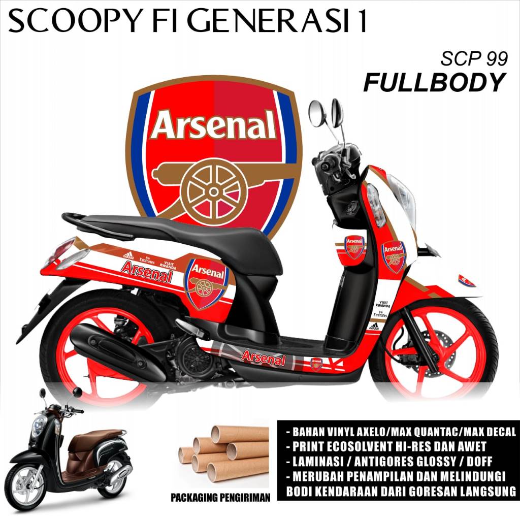 Scp 099 DECAL SCOOPY FULL BODY ARSENAL | Shopee Malaysia