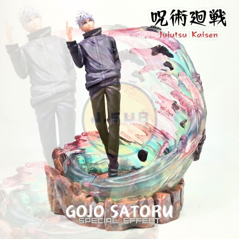 Action Figure Gojo Satoru Statue Jujutsu Kaisen Special Effect 2head ...