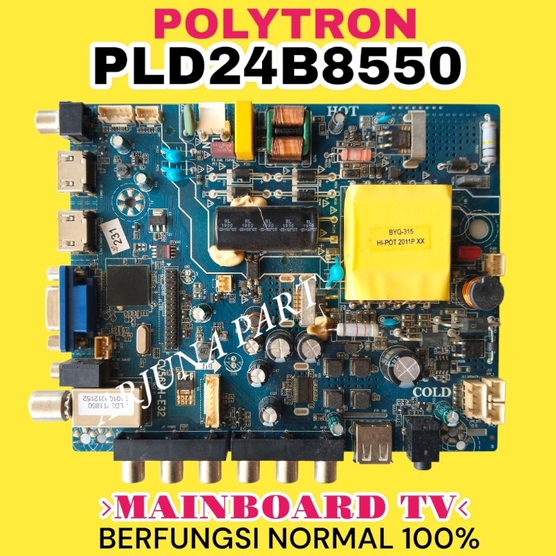 MESIN Mainboard TV POLYTRON PLD24B8550/MB TV POLYTRON PLD24B8550/TV ...