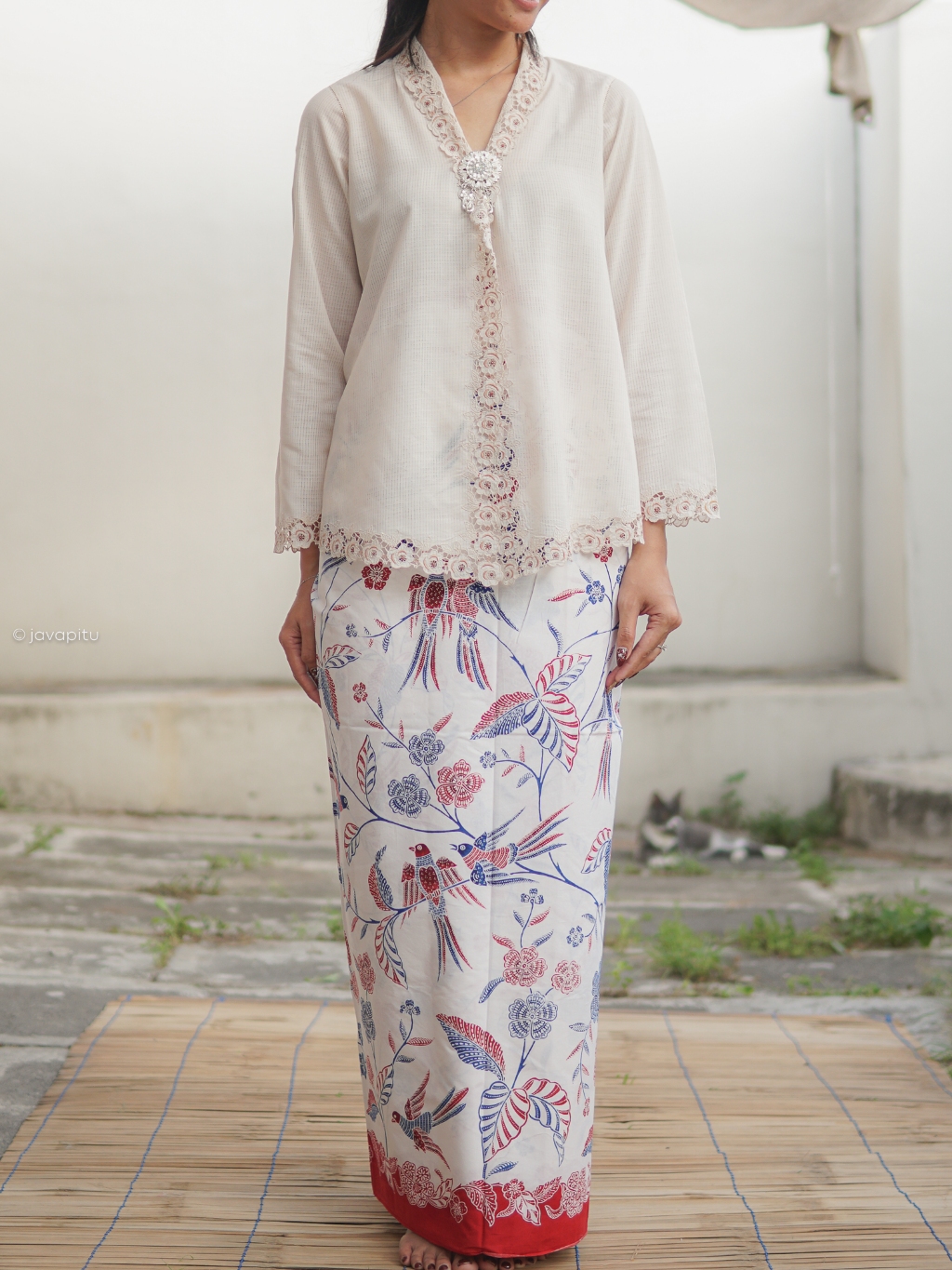 JavaPitu - Written batik and Stamp "Couple of Gelatik" - Handmade batik ...