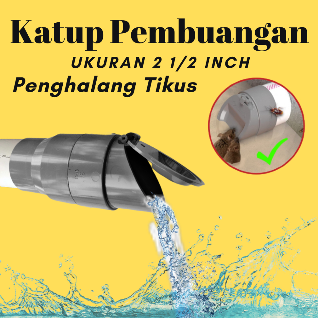 2-1/2 Inch Pipe Sewer Valve BackFlow Valve Pvc Rucika Anti Odor Cap Rat ...