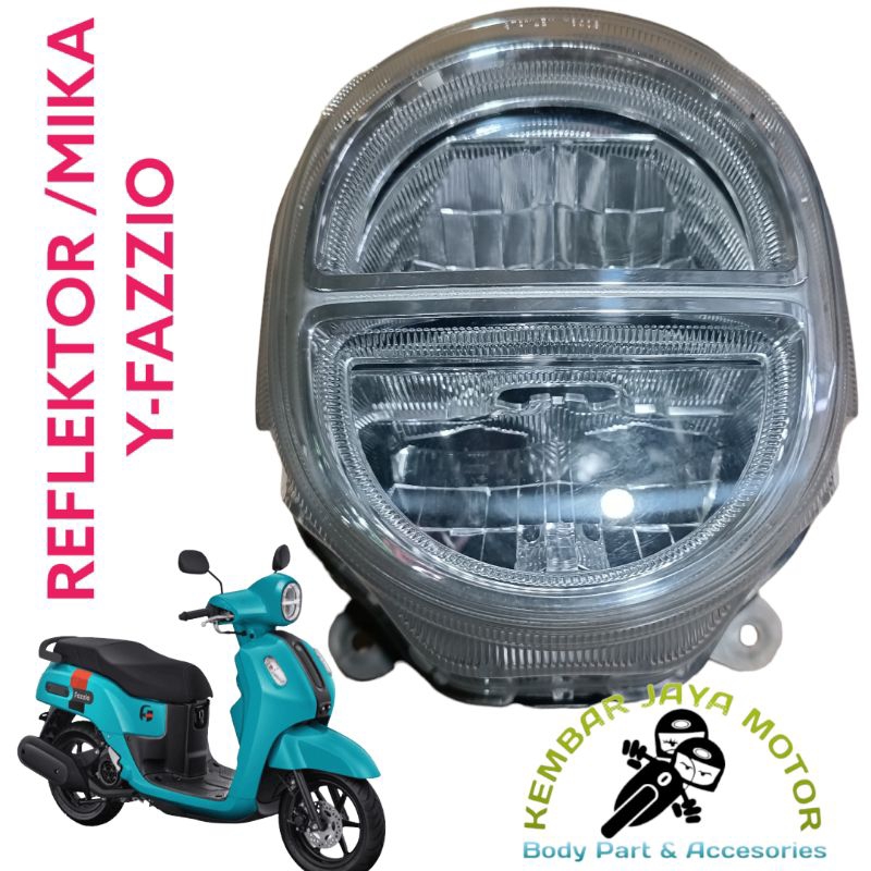 Original assy (set) yamaha fazzio headlight reflector | Shopee Malaysia