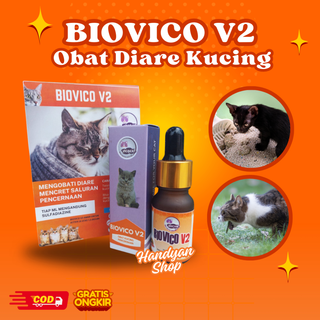 Cat Diarrhea Medicine Improves Cat Digestion [BIO VICO V2] | Shopee ...