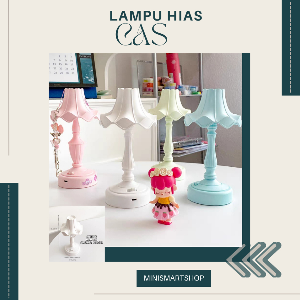 Mms Korea Flower Table Lamp Night Aesthetic Lamp Aesthetic Sleep Lamp ...