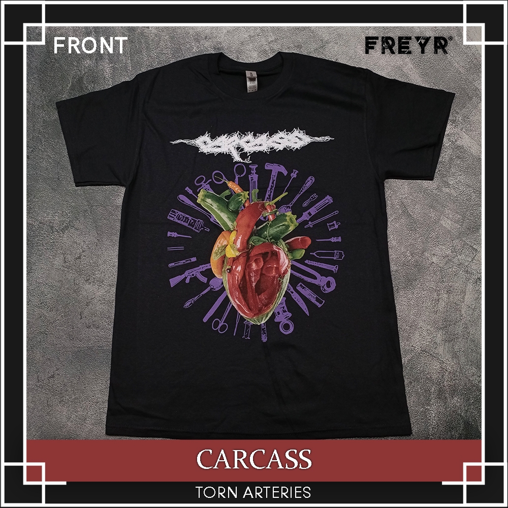Carcass Band T-Shirt - Original Torn Arteries | Shopee Malaysia