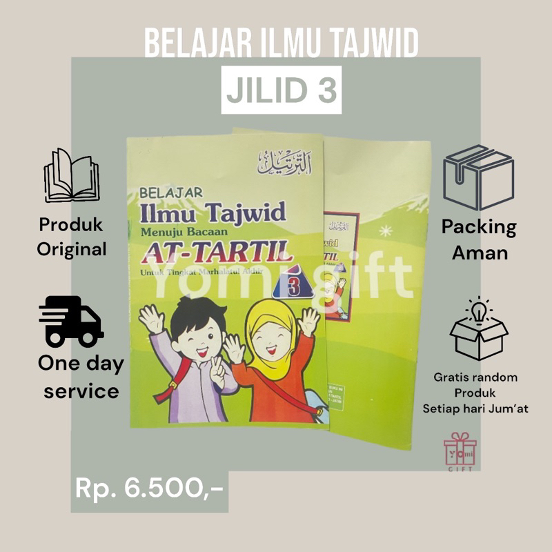 Tajwid SCIENCE BOOK 3 [AT TARTIL] / TAJWID BOOK FOR END LEVEL | Shopee ...