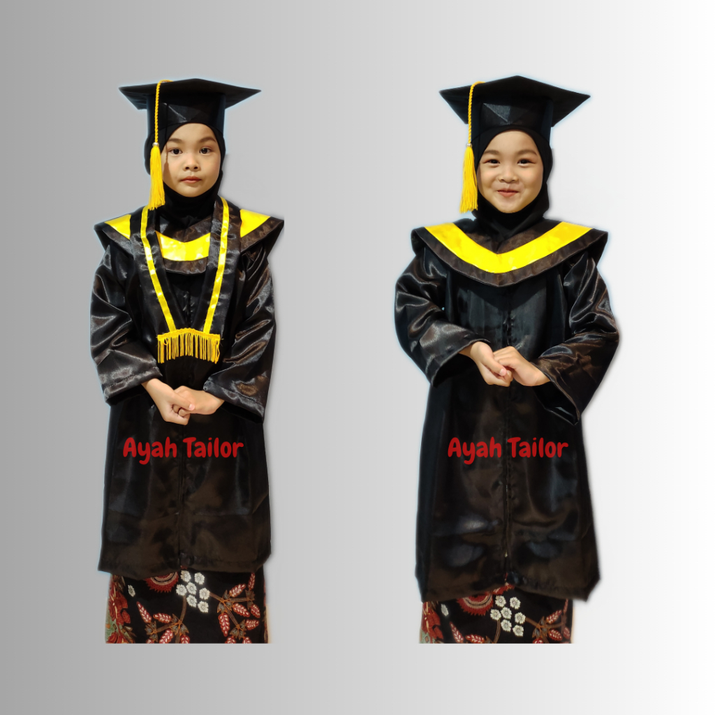 Custom Kindergarten PAUD Graduation Gown TOGA Clothes | Shopee Malaysia