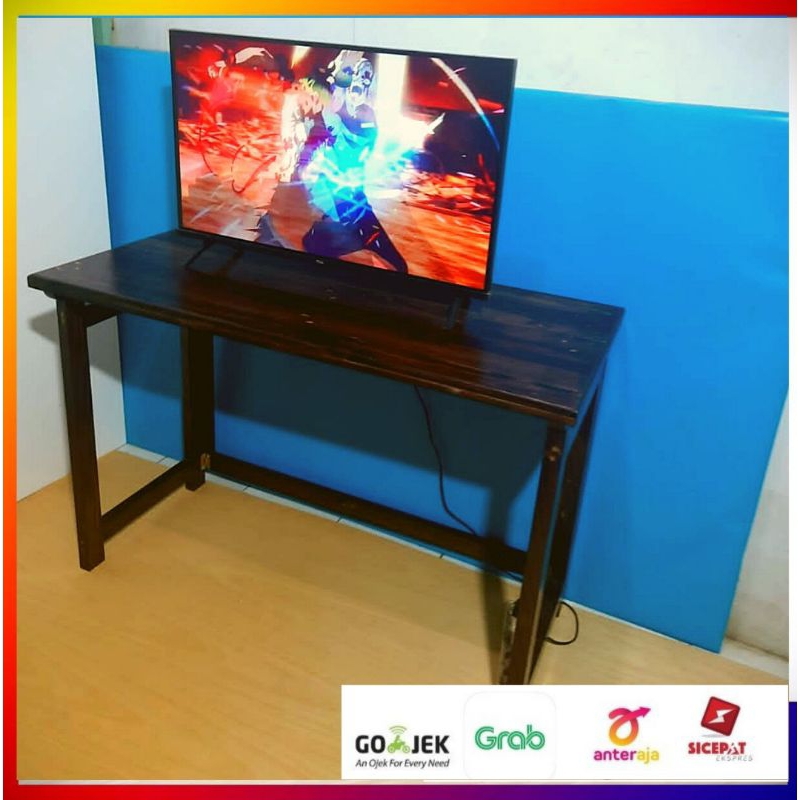 KAYU Minimalist folding work table, Full wood table, 100x50x75 | Shopee ...