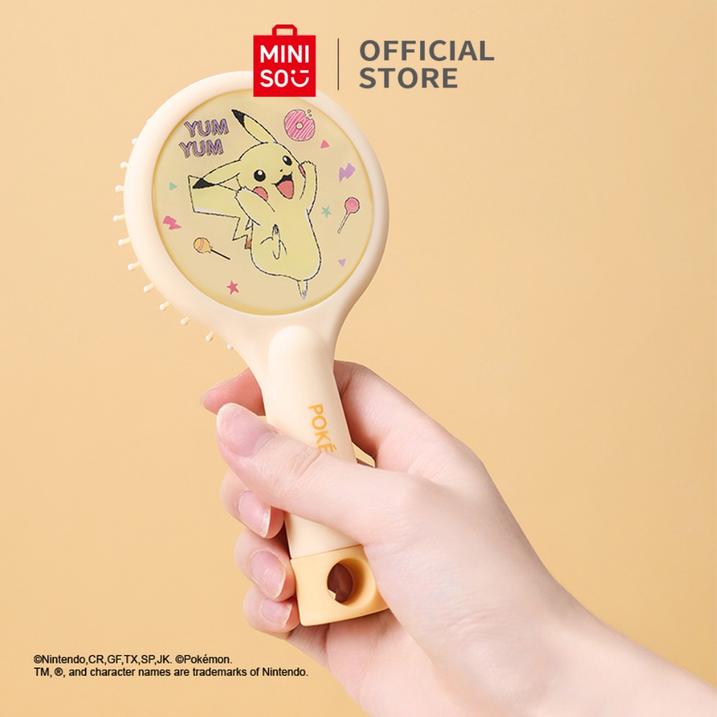 MINISO X Pokémon Pokemon Pikachu Massage Hair Brush Comb | Shopee Malaysia