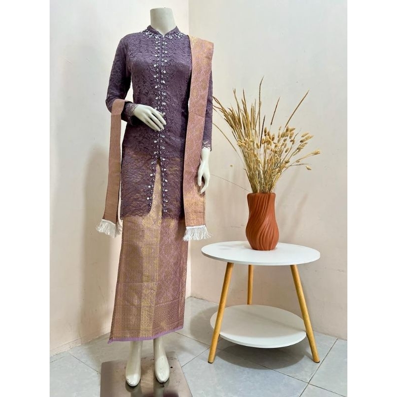 LUXURY COMPLETE KEBAYA SET / SEQUIN KEBAYA SET/ SONGKET KEBAYA SET ...