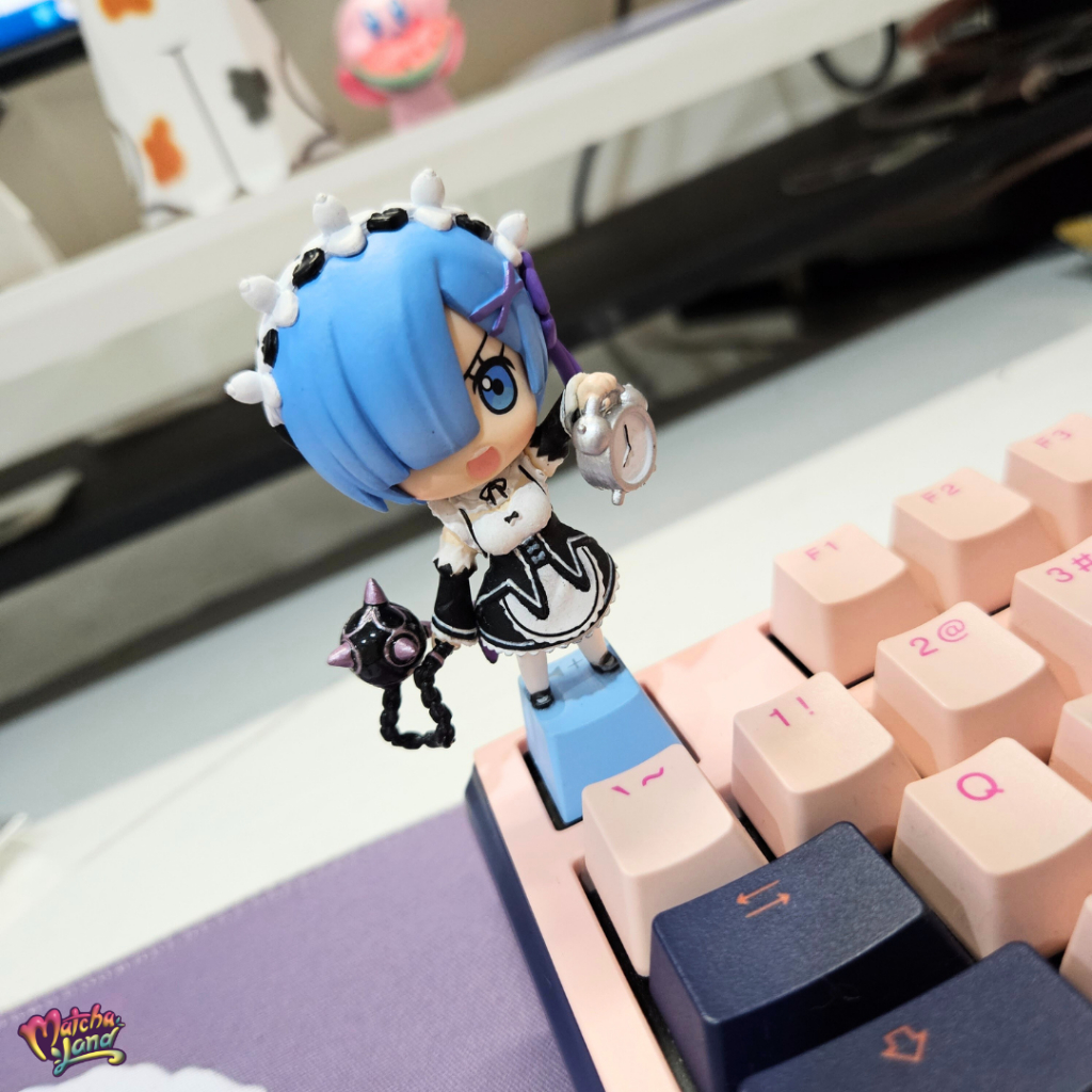 Rezero anime Mechanical keyboard ; Artisan custom rezero anime ...