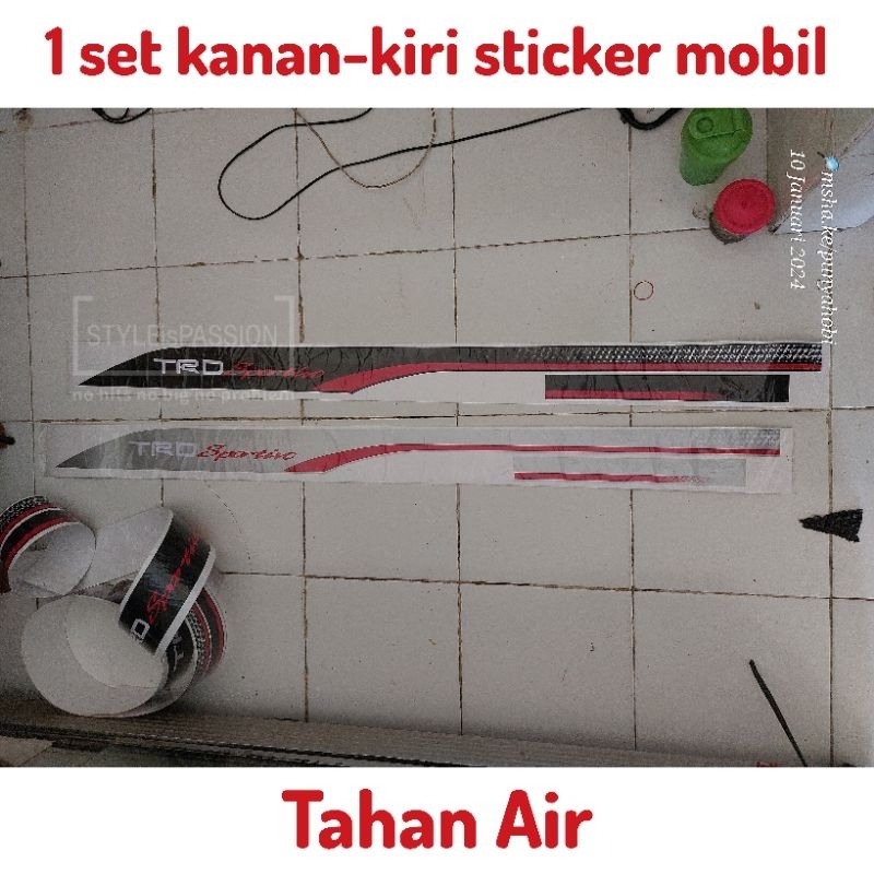 Waterproof Toyota TRD Sportivo Car Sticker Car Door Side Sticker Bumper ...