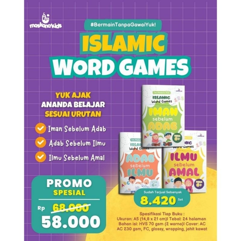 Islamic Word Games IWG Maskana Kids | Shopee Malaysia