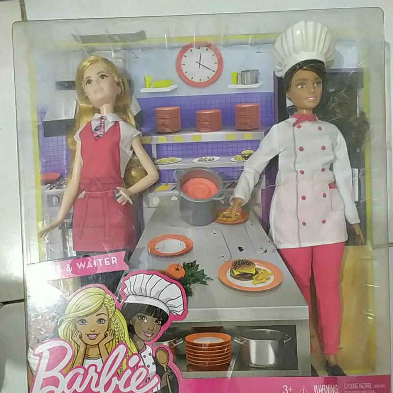 Barbie chef & waiter | Shopee Malaysia