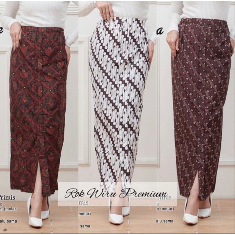Long Span Pleat Jarik Batik Skirt Bottom Kebaya Instant Graduation ...