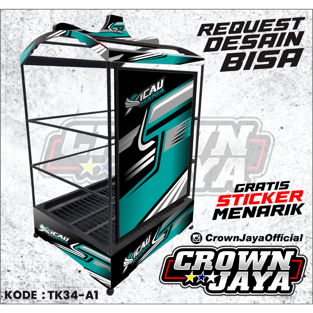 Walnut Cage Sticker - Chirping MANIA Box Cage Sticker - ebod jaya Cage ...