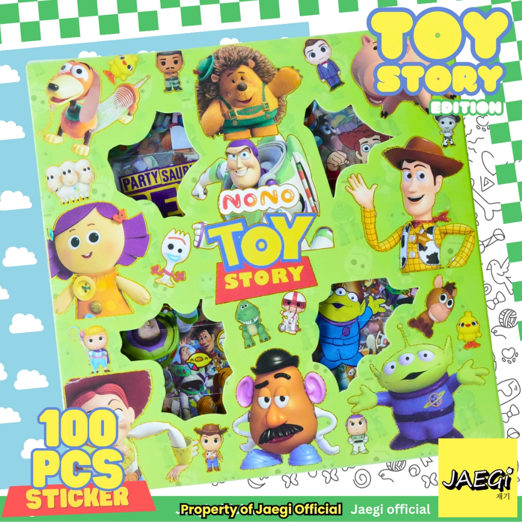 Jaegi - Toy Story Sticker Box Contains 100pcs Aesthetic Waterproof ...