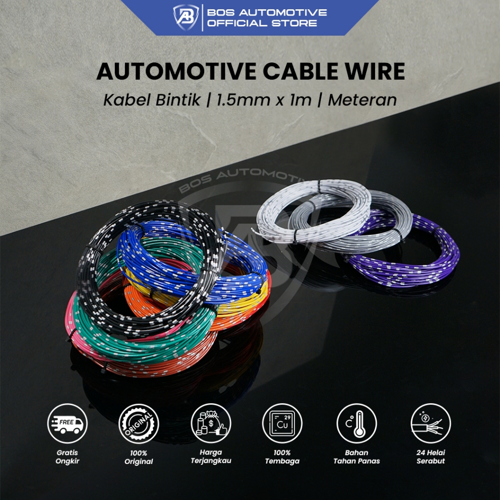 Avs Spot Cable 1.5MM x 1M Automotive Cable Car Body Copper Fiber ...