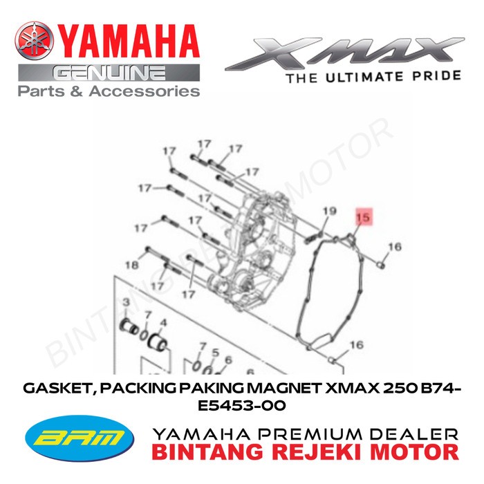 Gasket, PACKING Magnetic GASKET XMAX 250 B74-E5453-00 | Shopee Malaysia