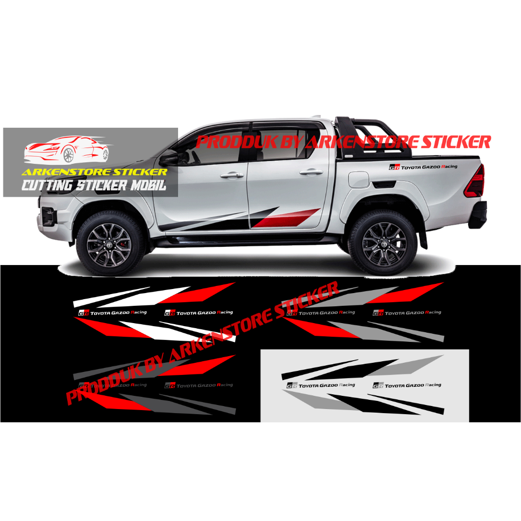 Toyota hilux car sticker, hilux gr sport car body sticker | Shopee Malaysia